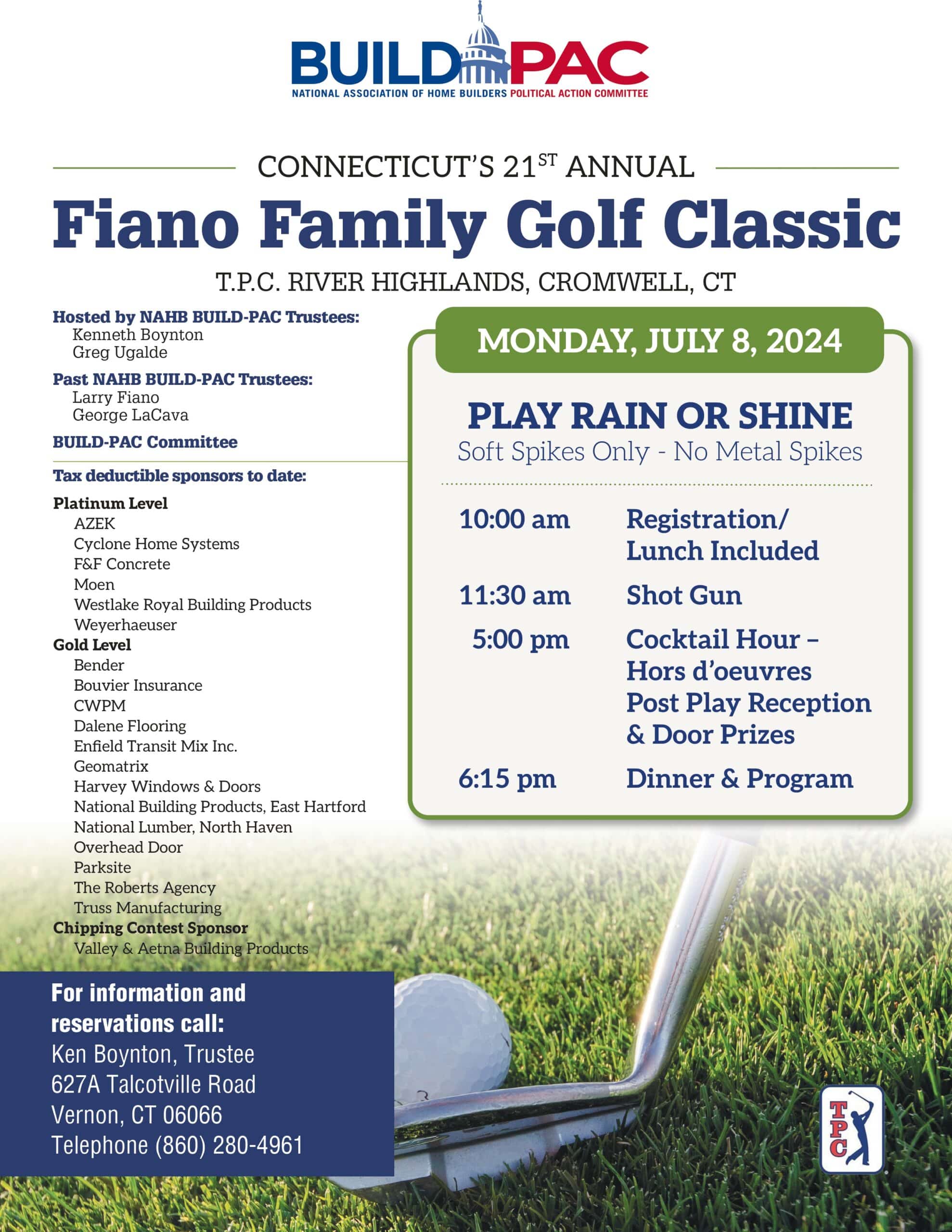 Fiano Family Build Pac Golf Classic - HBRA of CT
